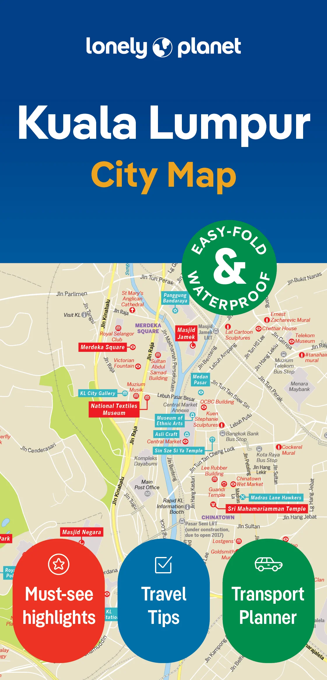 Kuala Lumpur City Map - Lonely Planet Travel Guidebooks